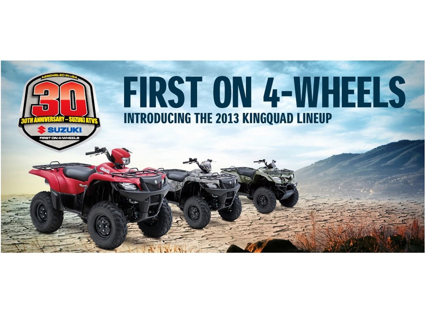 Suzuki Introduces 2013 Kingquad Utility ATV Lineup | ATV Rider