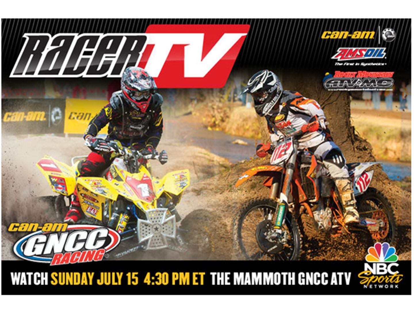 Sunday at 4-30PM ET on NBC Sports Network - The Mammoth GNCC ATV Racing ...