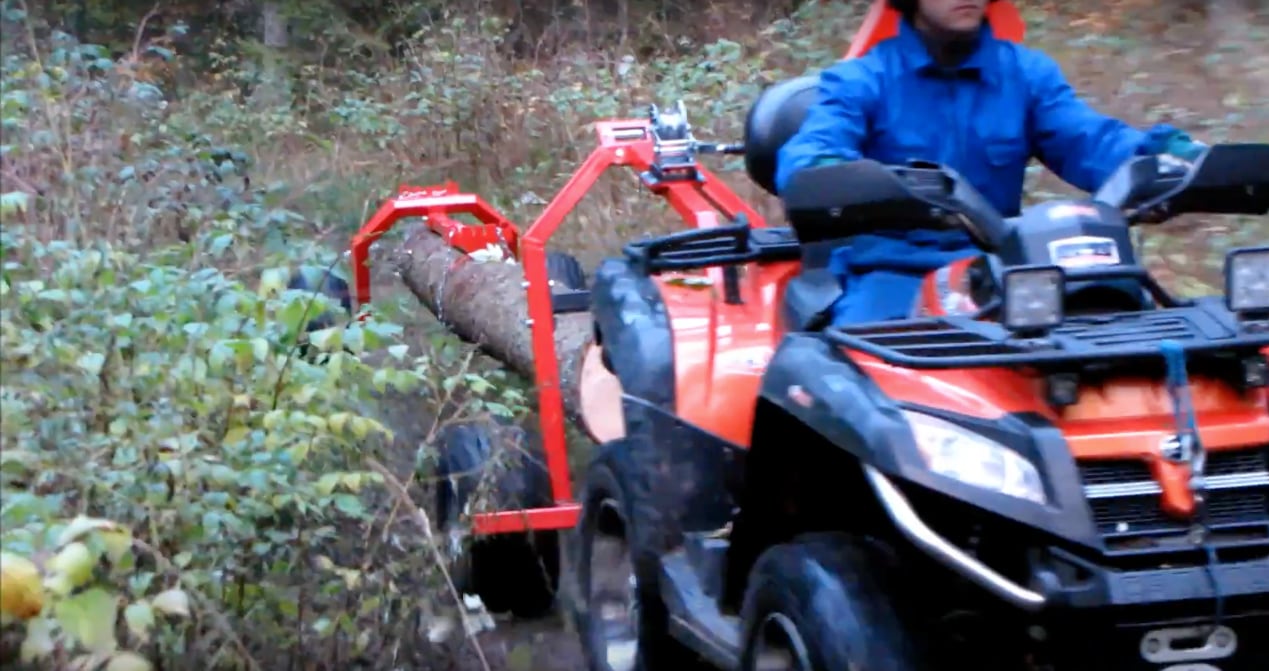 Video: ATV Log Hauler | ATV Rider