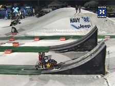 Caleb and Colton Moore Tandem Snowmobile Backflip | ATV Rider