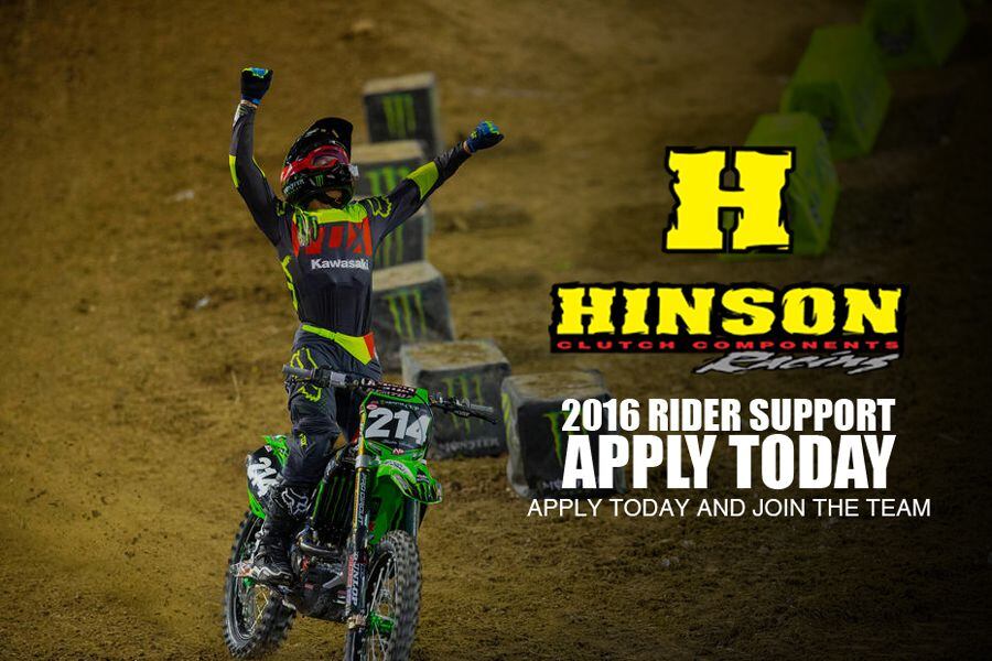 Hinson Clutch Components 2016 Rider Support | ATV Rider